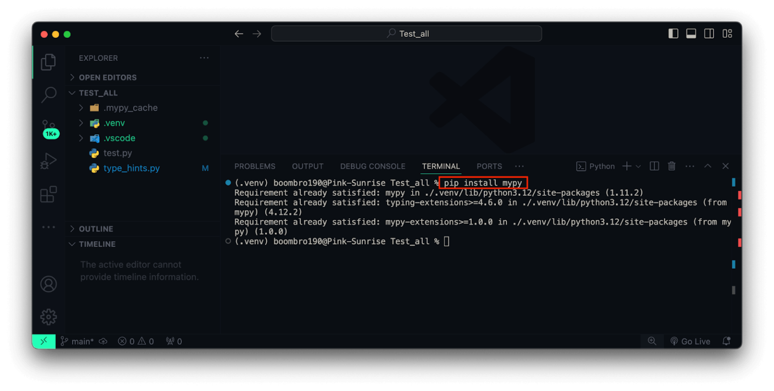 Типизация и аннотации типов данных в Python — Код